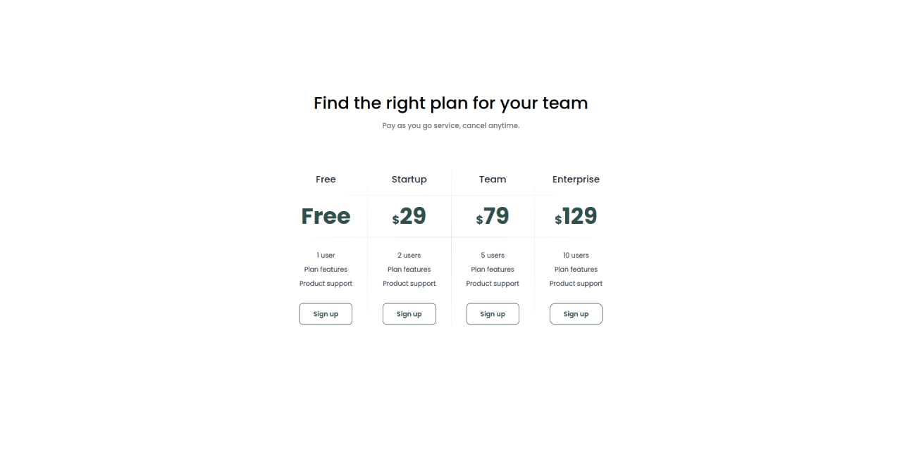 Prizo - | Tailwind CSS Pricing HTML5 Template
